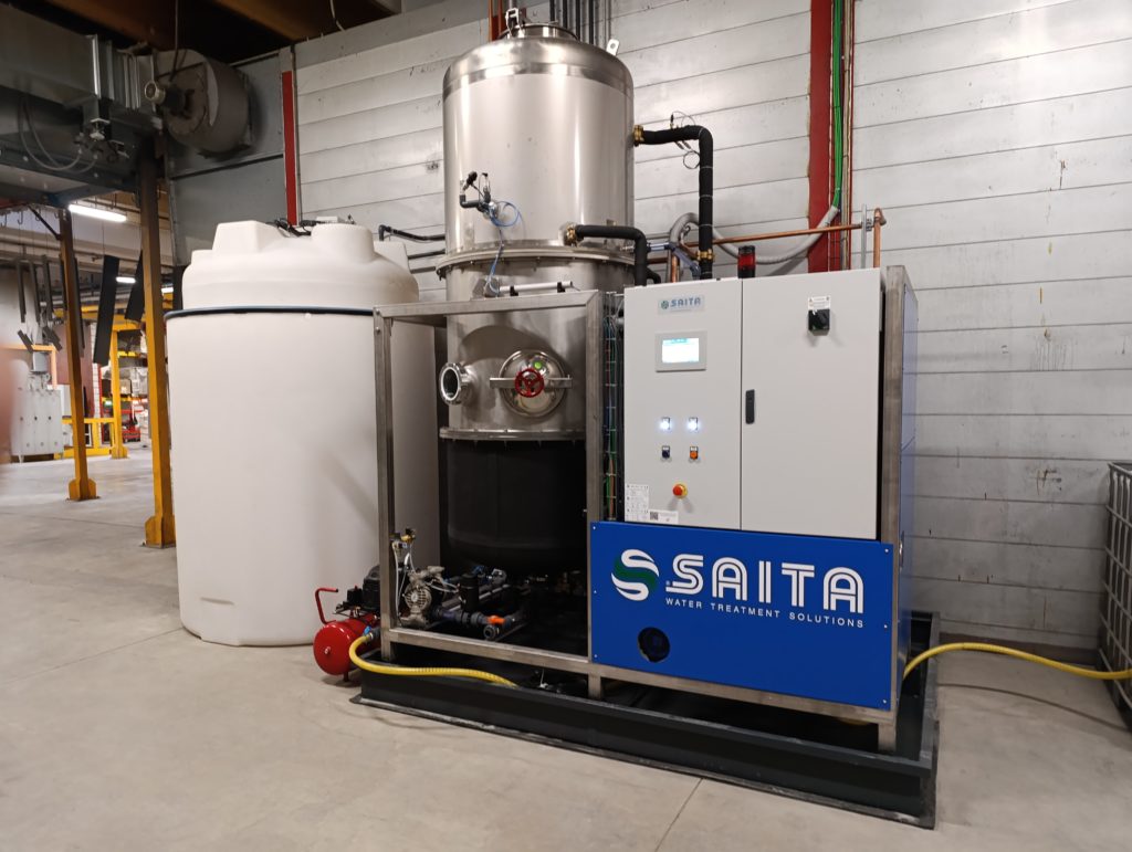 Zero liquid discharge project for powder coating line - SAITA